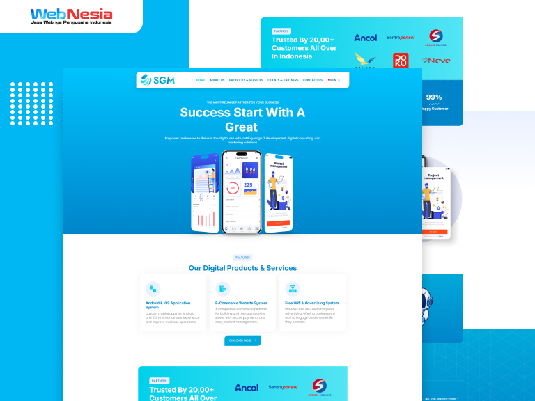 Website Perusahaan Solusi Digital | WebNesia Developer